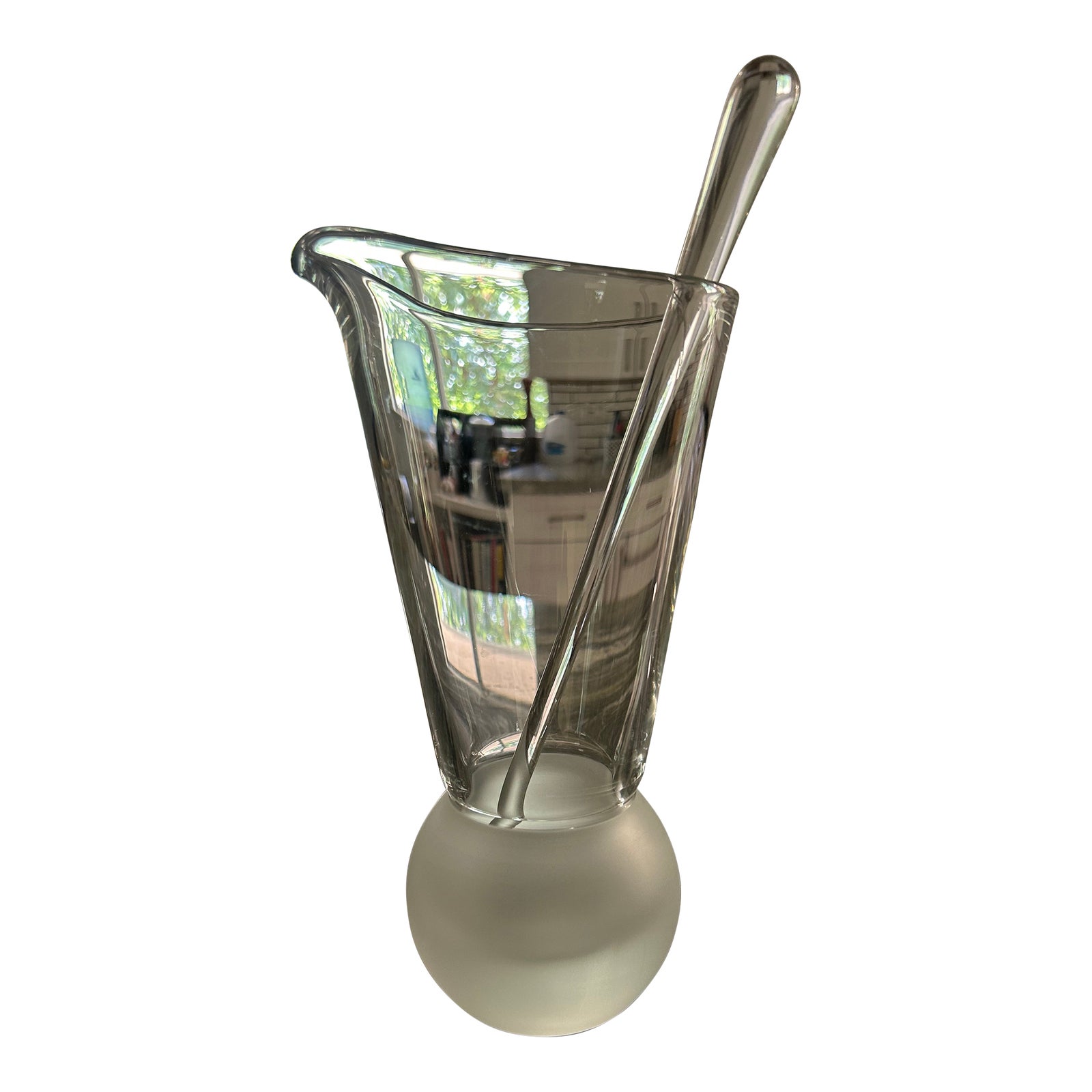 Vintage Kate Spade Lenox Martini Pitcher & Tall Glass Stir | Chairish