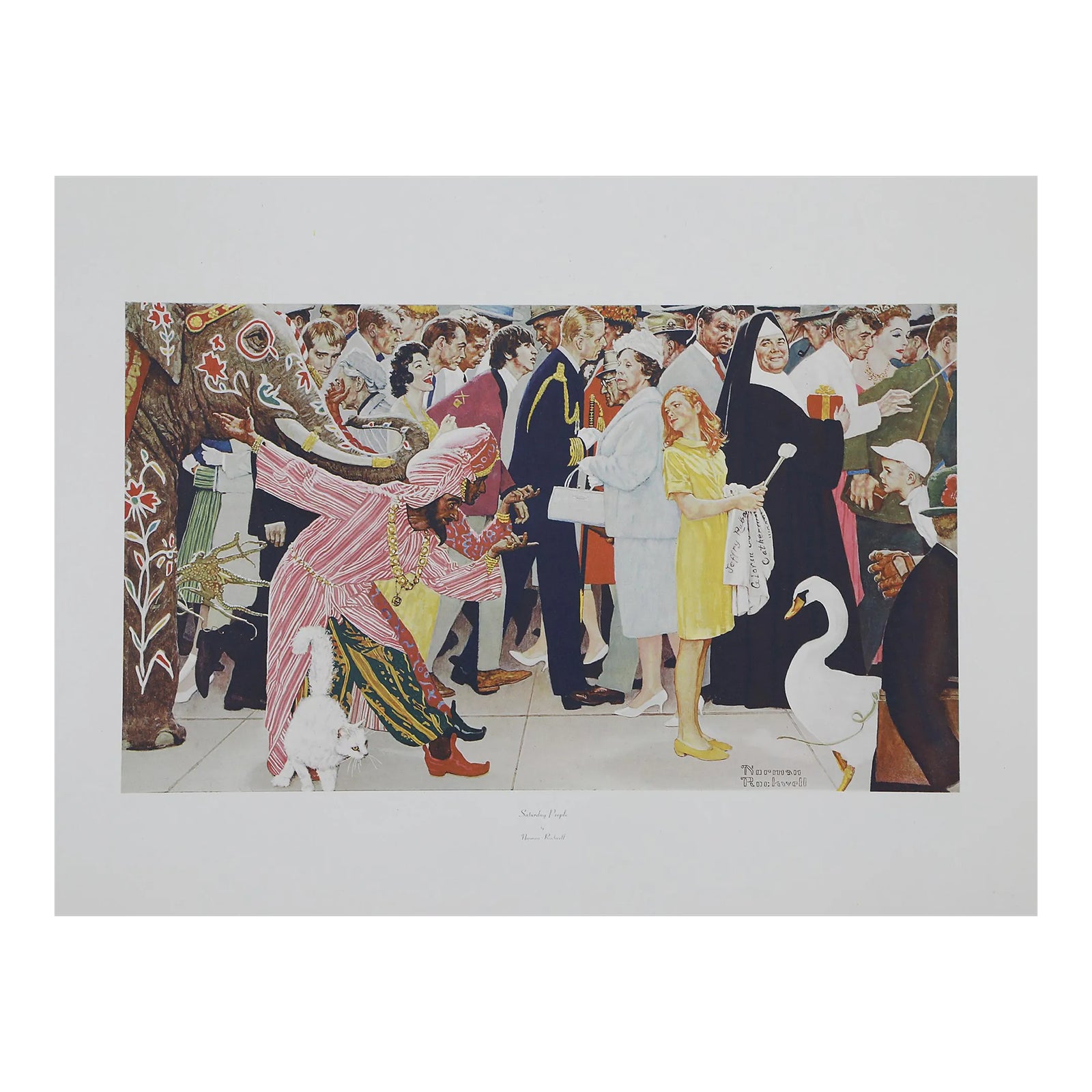 Saturday People, Norman Rockwell Poster | Chairish