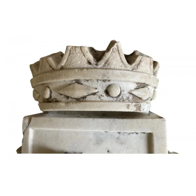 Marble Statue - Italian 18th Century Blason With Family Crest | Chairish