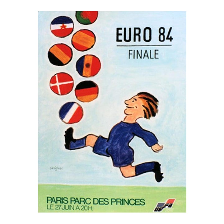 1984 Euro 84 - Finale Poster | Chairish