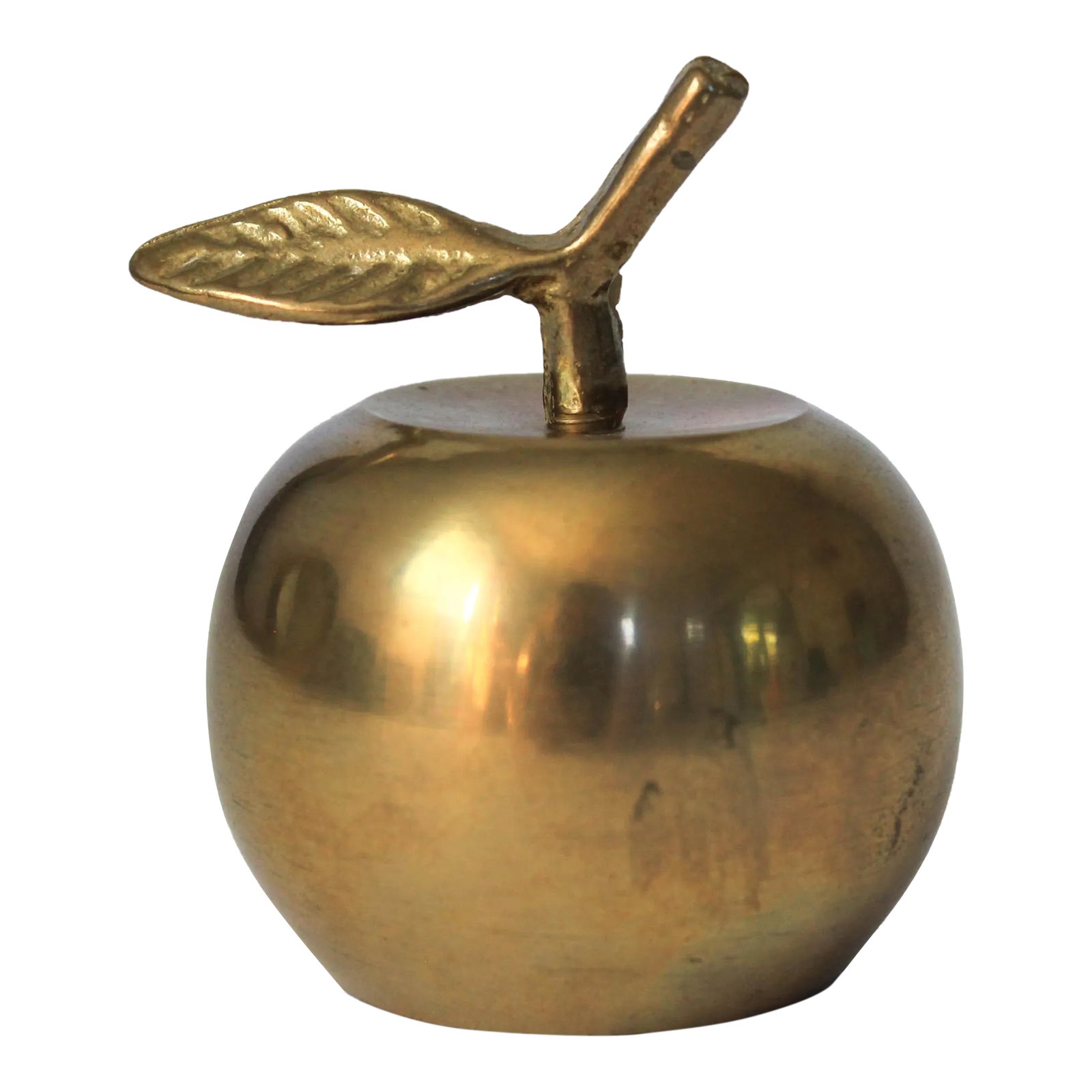 Vintage Brass Apple Bell | Chairish