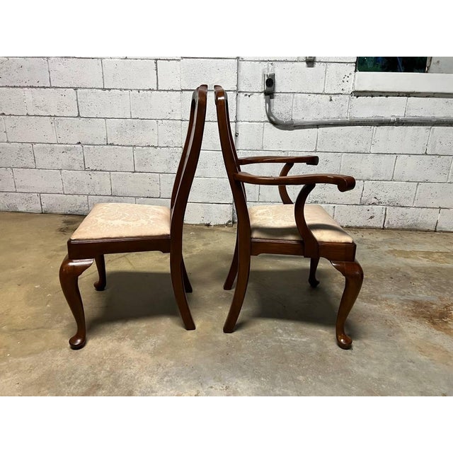 Late 20th Century Vintage Henkel Harris Furniture Eight Queen Anne ...