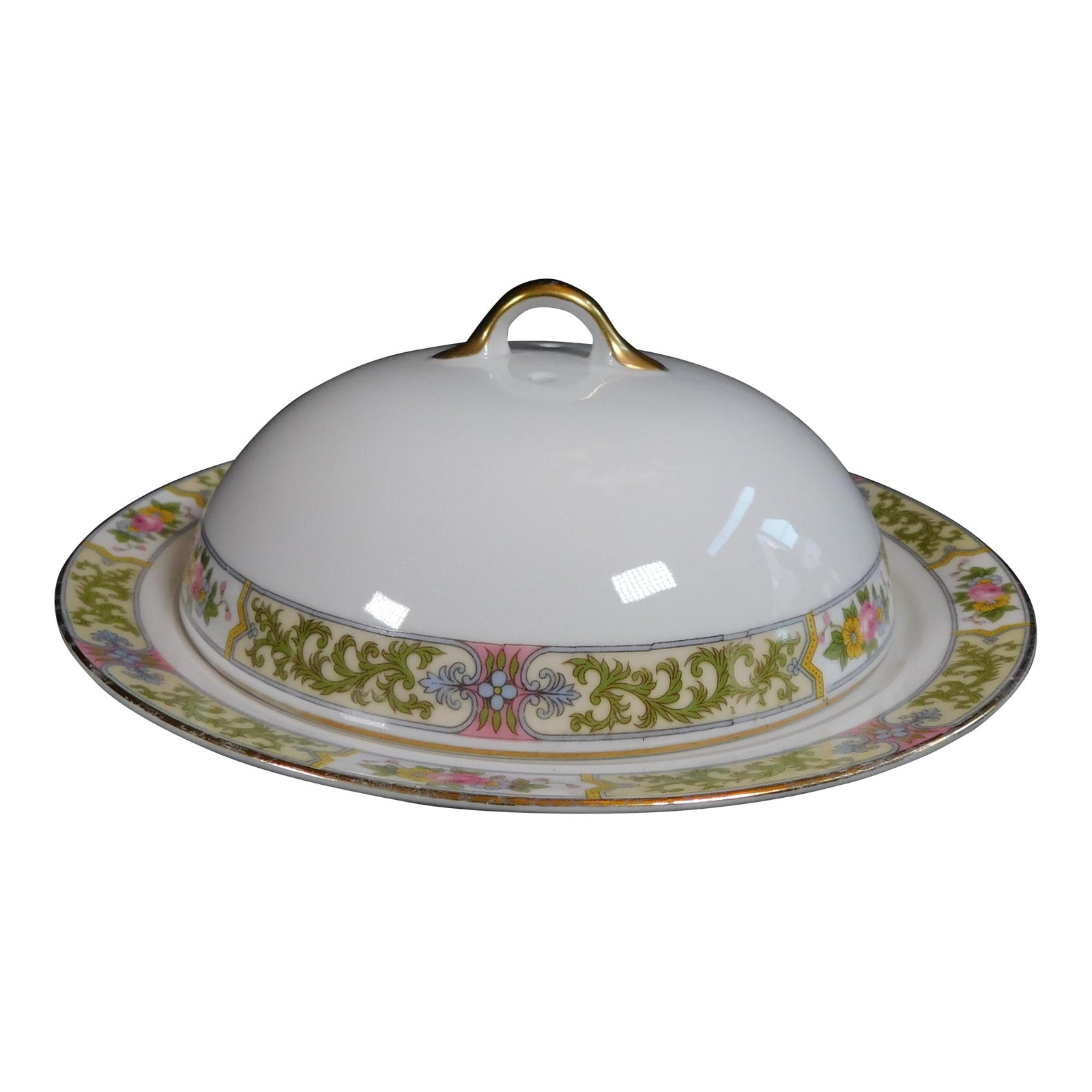 1960s Noritake Covered Cheese Dish | Chairish