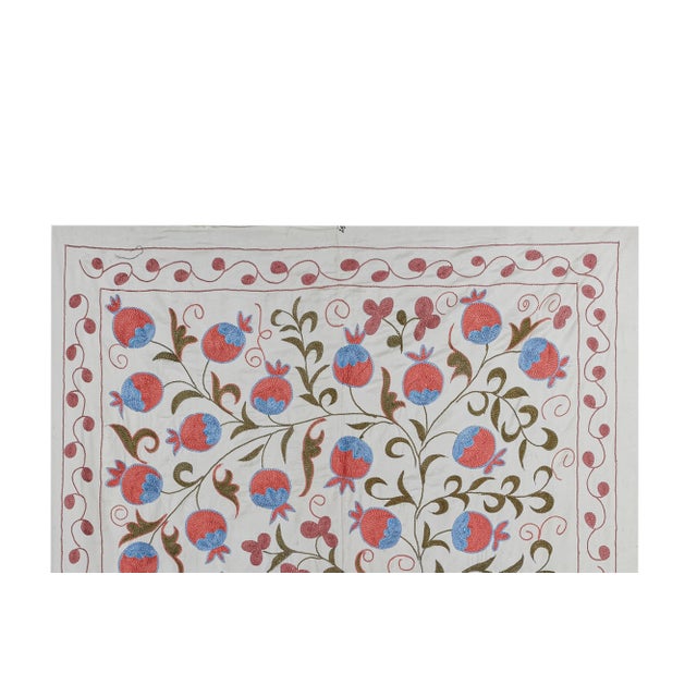 Silk Suzani Tapestry With Tree of Life Design | Chairish