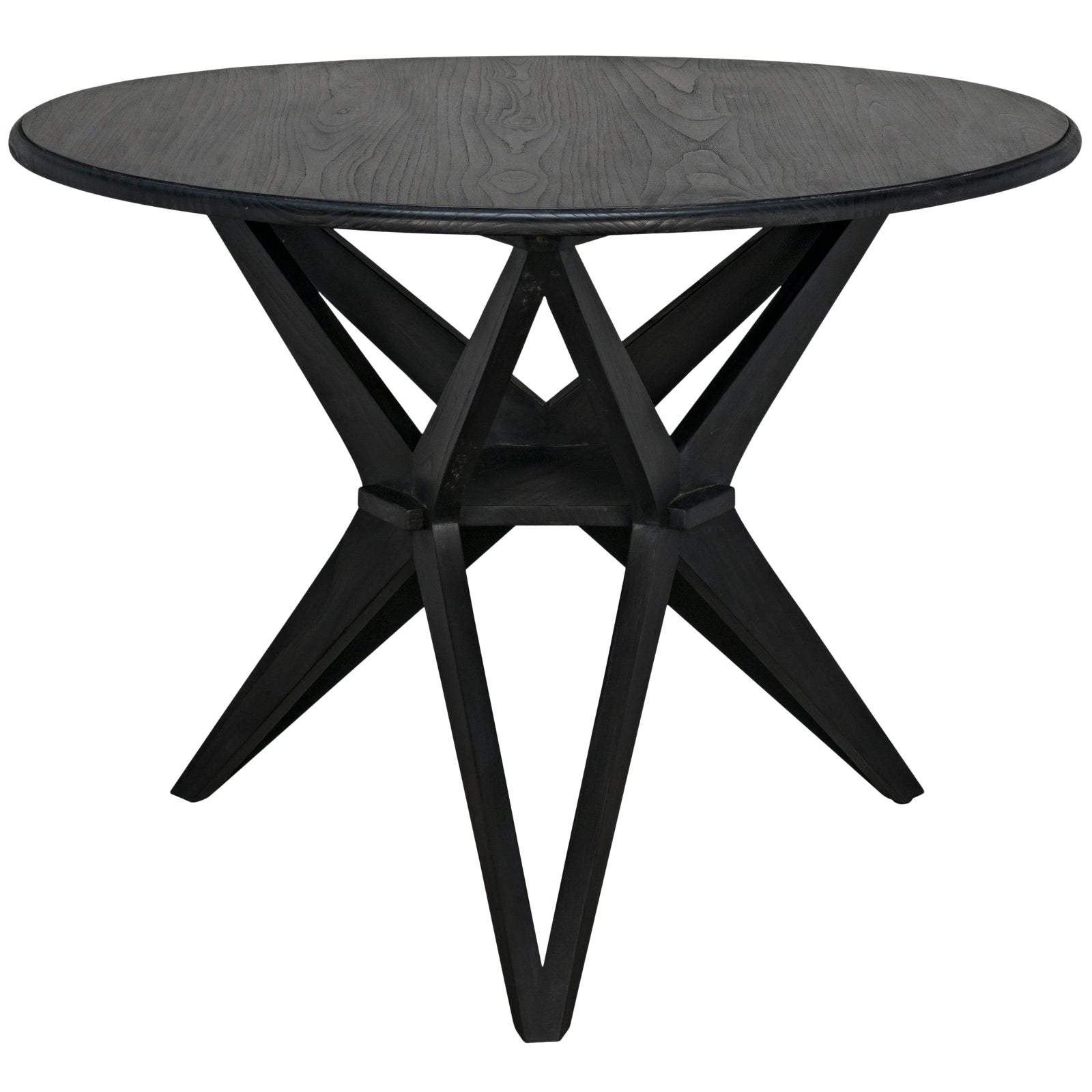 Victor Dining Table, Charcoal Black | Chairish