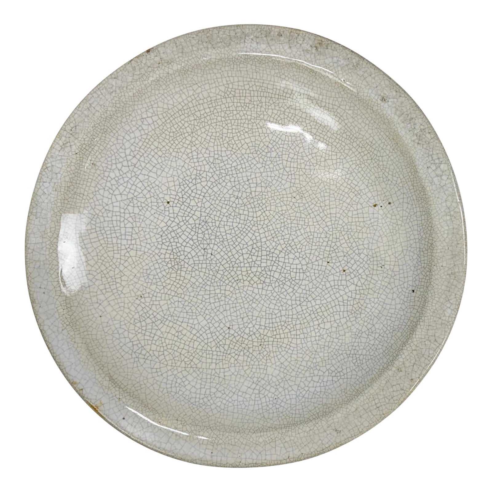 Oversized Vintage Studio Pottery Platter Bowl | Chairish