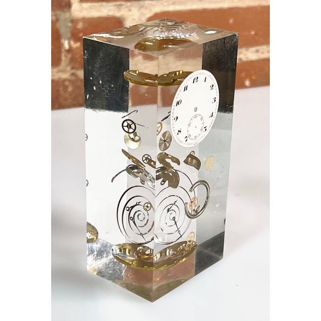 Vintage Pierre Giraudon Lucite Encased Exploded Pocket Watch ...