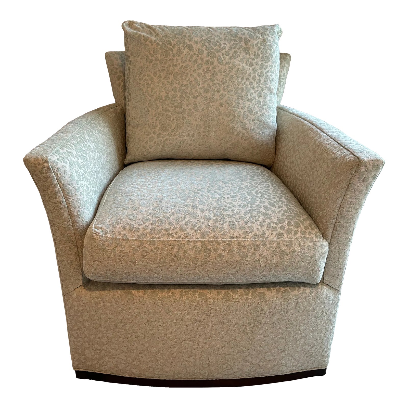Contemporary Century Furniture Trent Swivel Accent Chair - Leopard ...