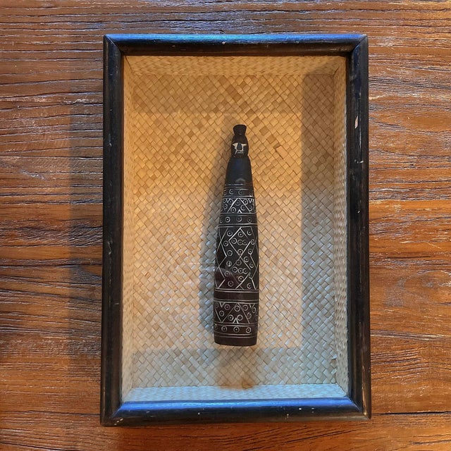 Late 20th Century African Art Carving Shadow Box Displays- Set of 2 ...