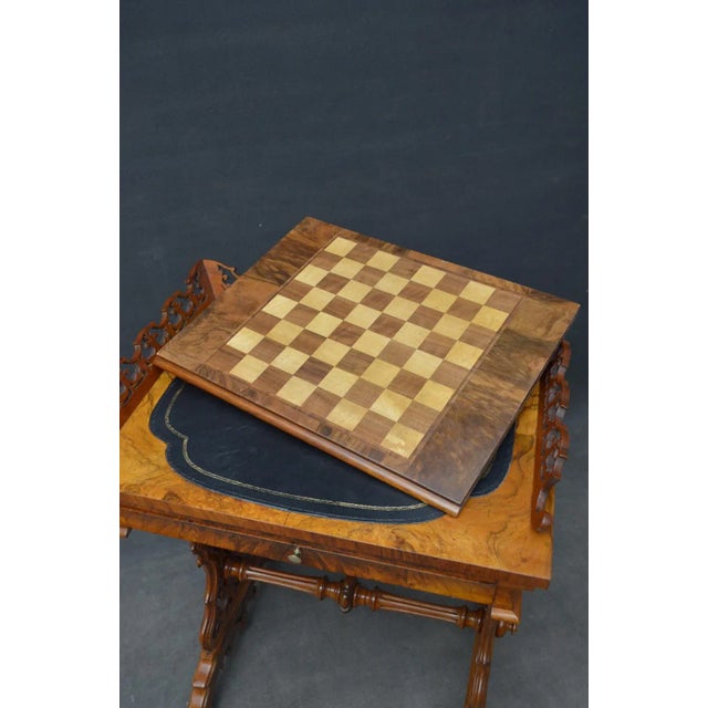 Antique Walnut Games Table | Chairish