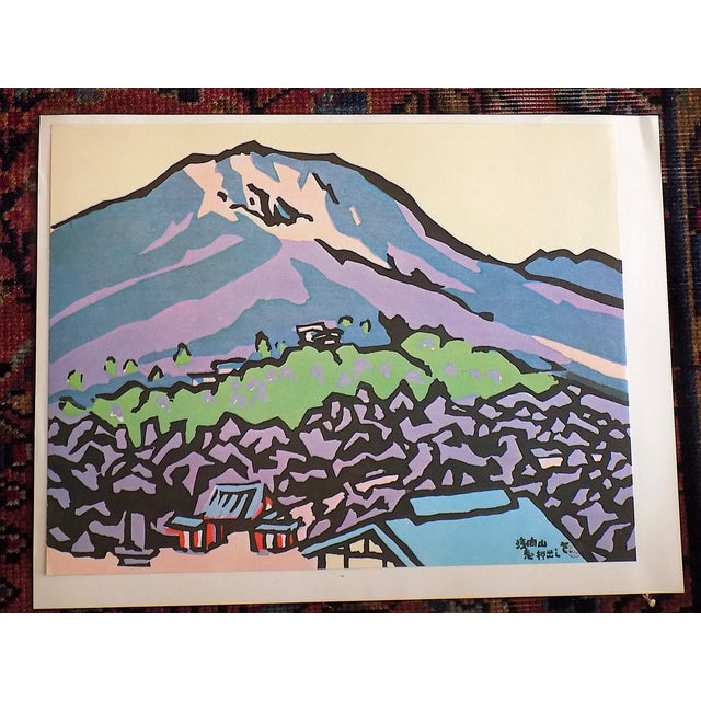 Vintage Folio Size Signed Mid 20th C. Japanese Lithographs of Japanese ...