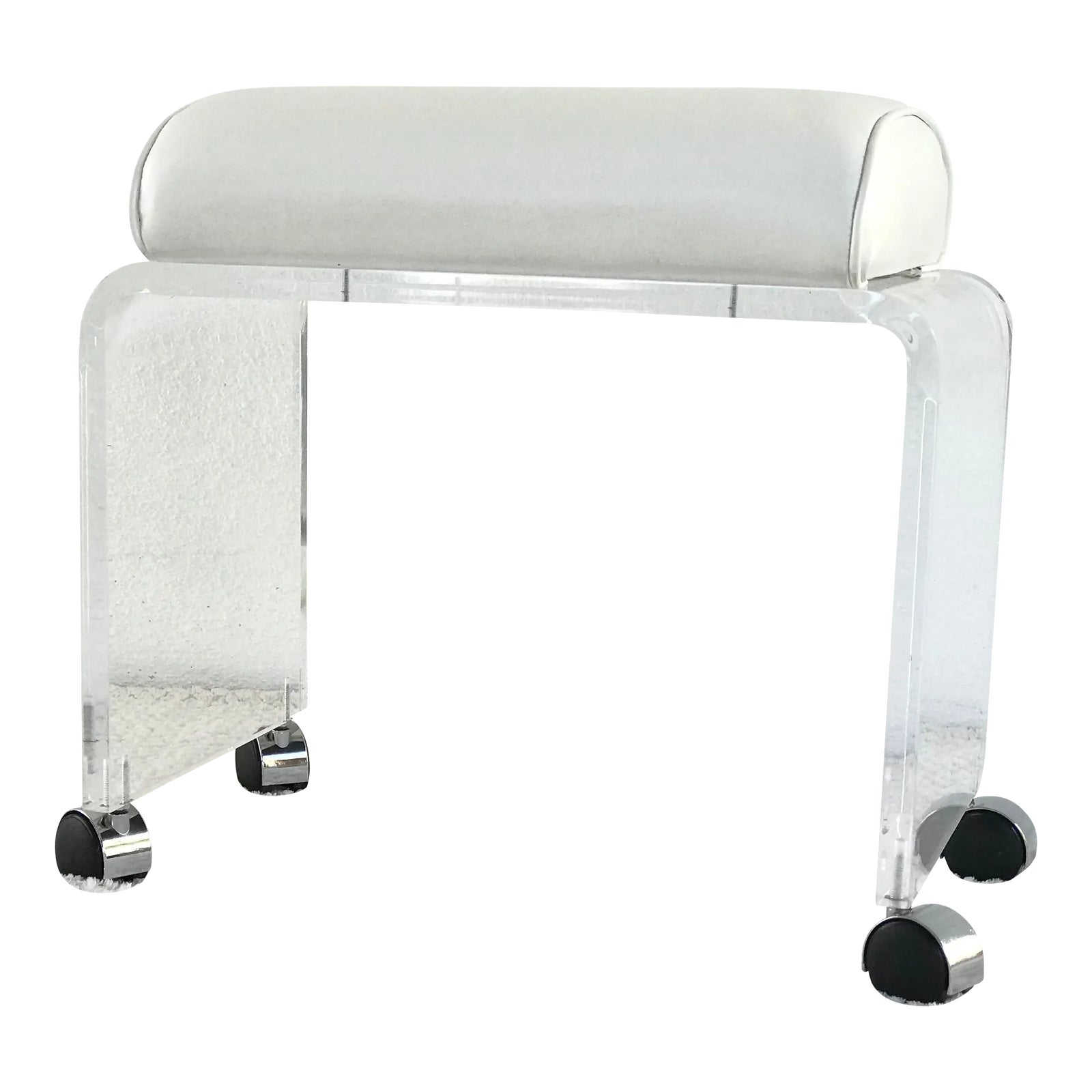 acrylic vanity bench