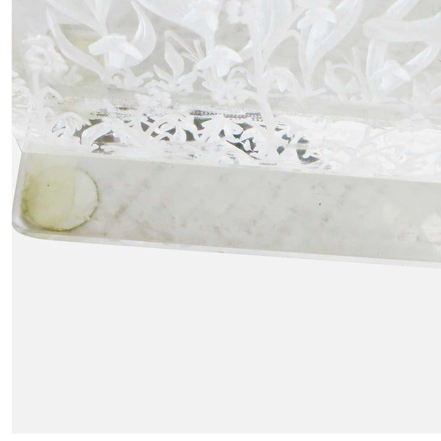 1970s Three Dimensional "Yom Kippur" Etched Acrylic Block Art by Dekel ...