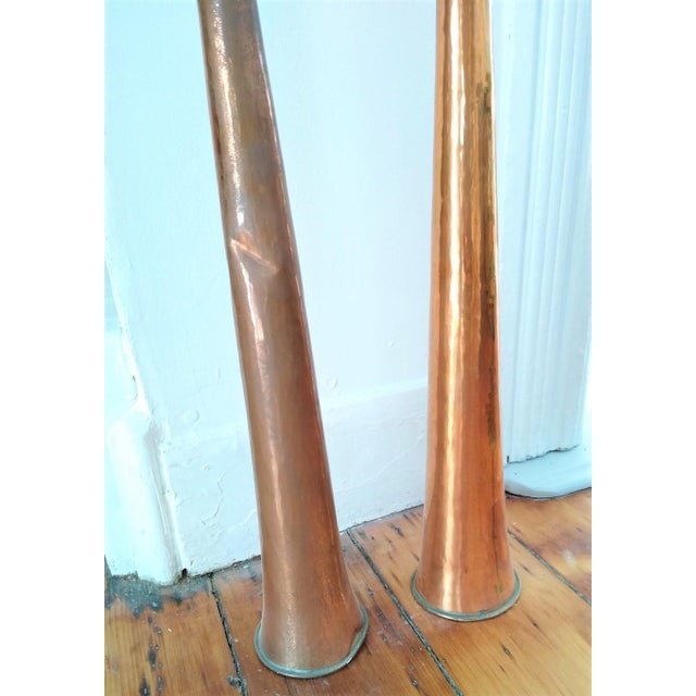 Rustic Antique Late 19th Century Copper and Brass Bugle Horns - a Pair ...