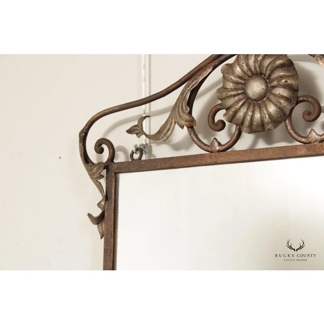 Tuscan Style Scrolled Iron Work Wall Mirror | Chairish