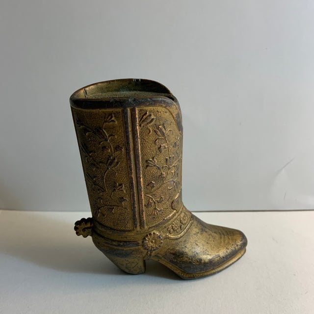 1940 Occupied Japan Cowboy Boot Savings Bank | Chairish