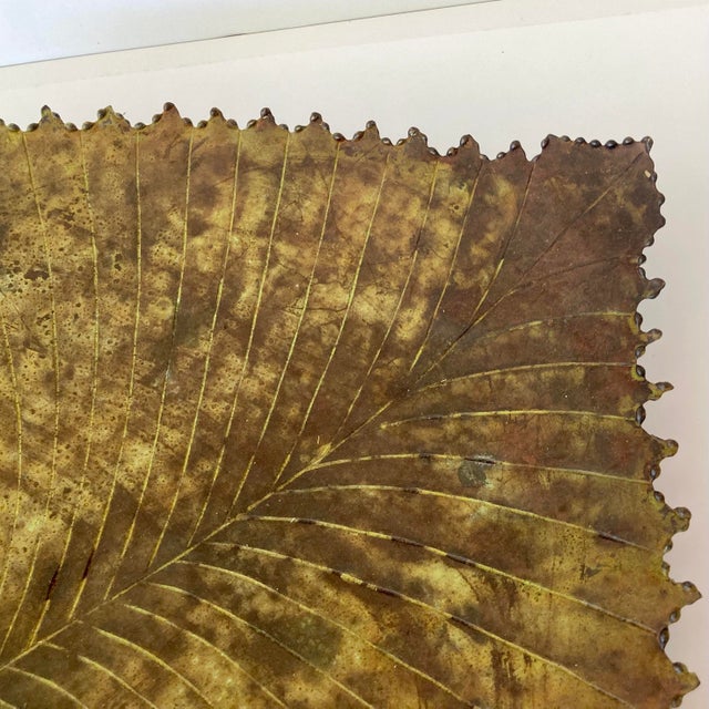 Bronze Leaf Centerpiece Sculpture #2 | Chairish