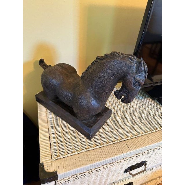 1970s Accent Studios Foundery Chinese Tang Horse Bronze Sculpture ...