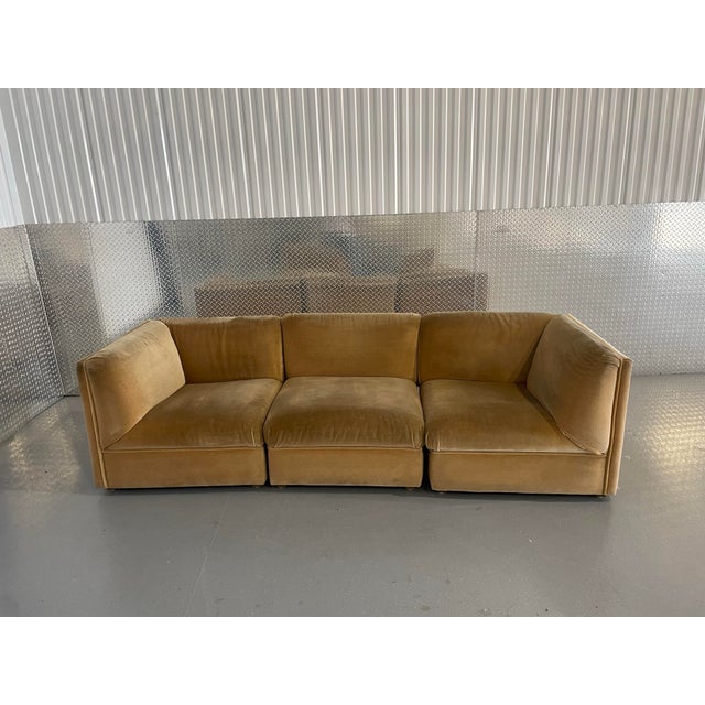 Milo Baughman Style 5-Piece Modular Sectional Sofa | Chairish