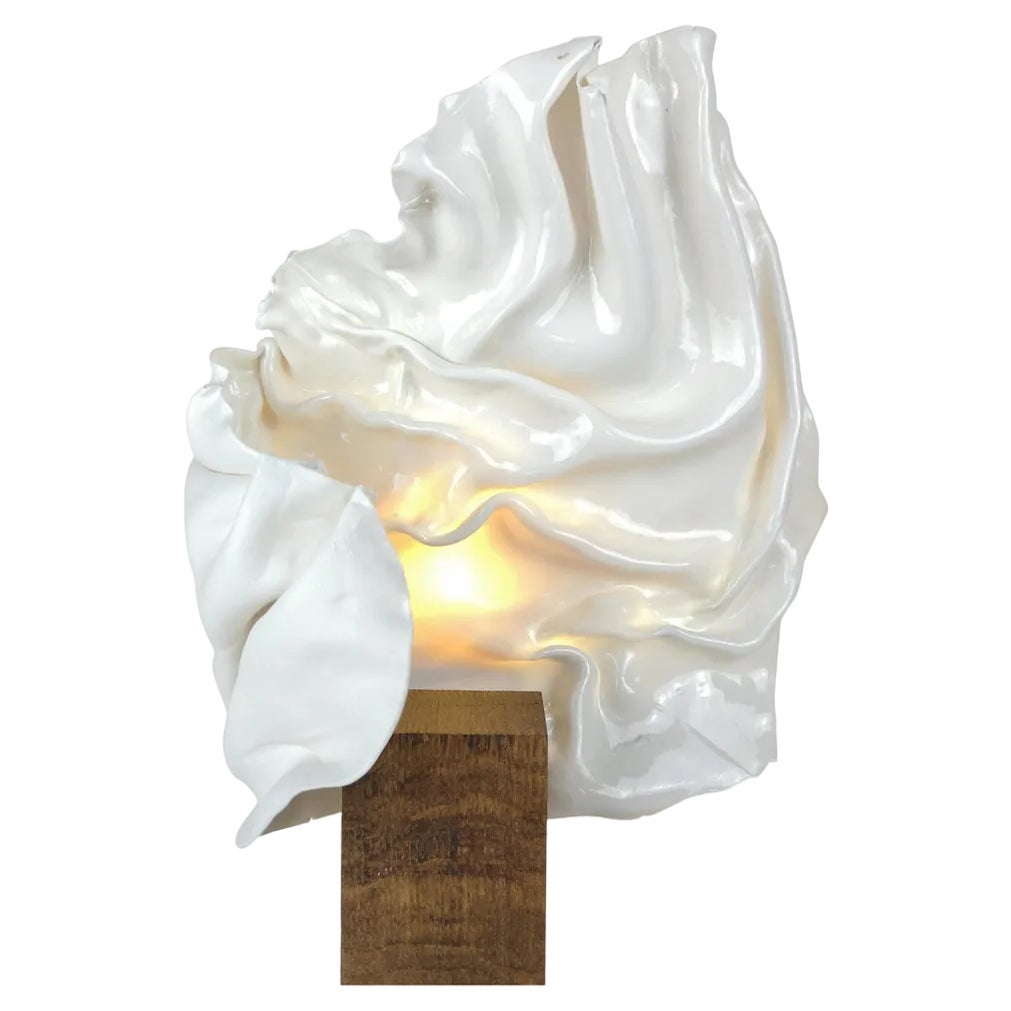 Vertical Elightened Drapery Sculpture by Dora Stanczel | Chairish
