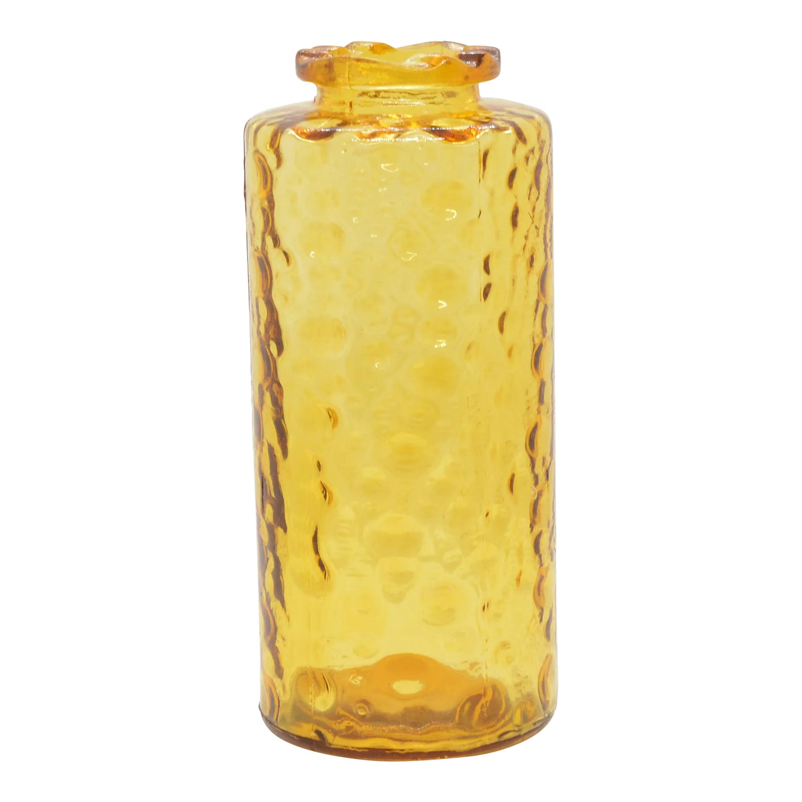 1970s Honey Glass Vase, Hirschberg, Germany | Chairish