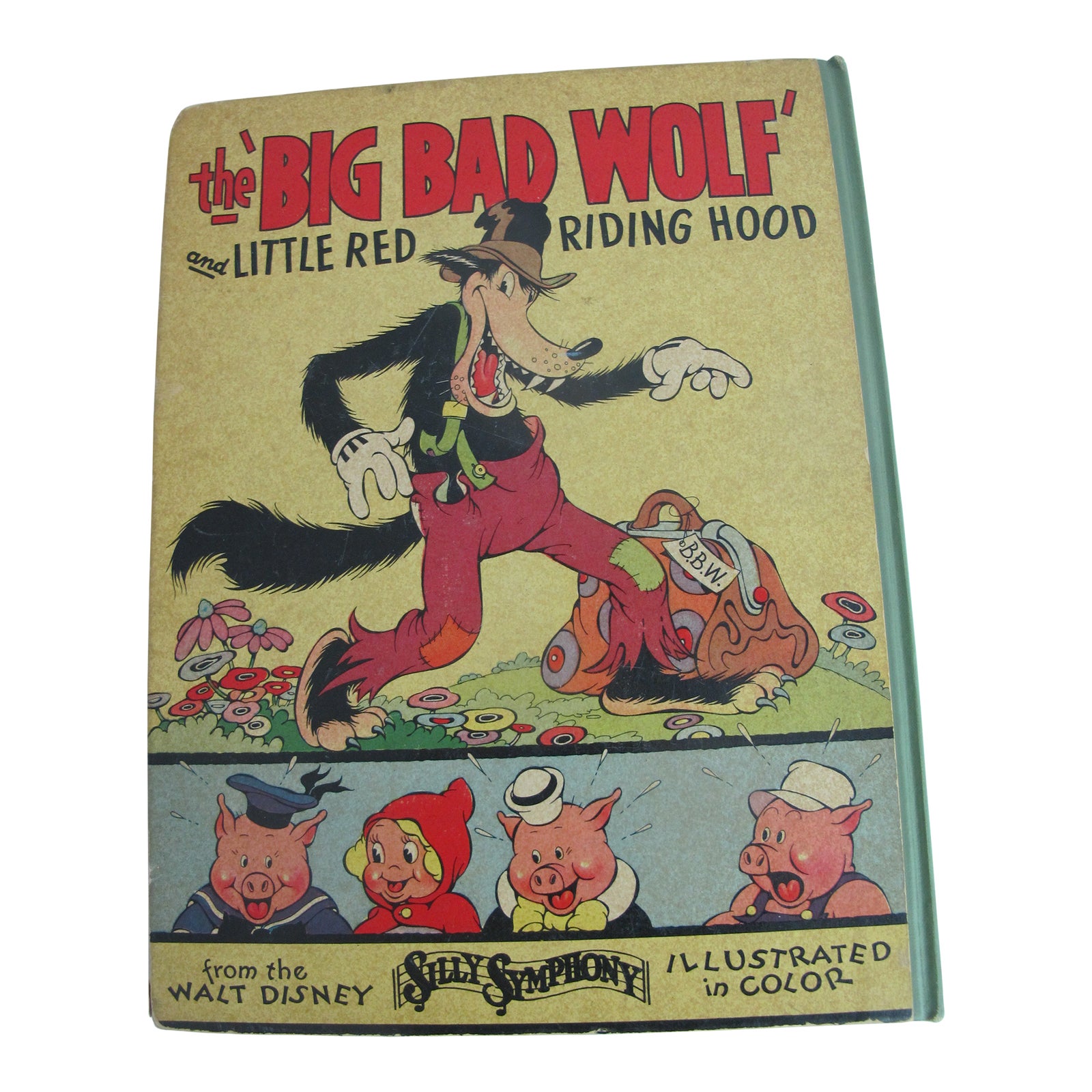 Walt Disney Illustrated in Color 1933 Big Bad Wolf Riding Hood & 3 ...