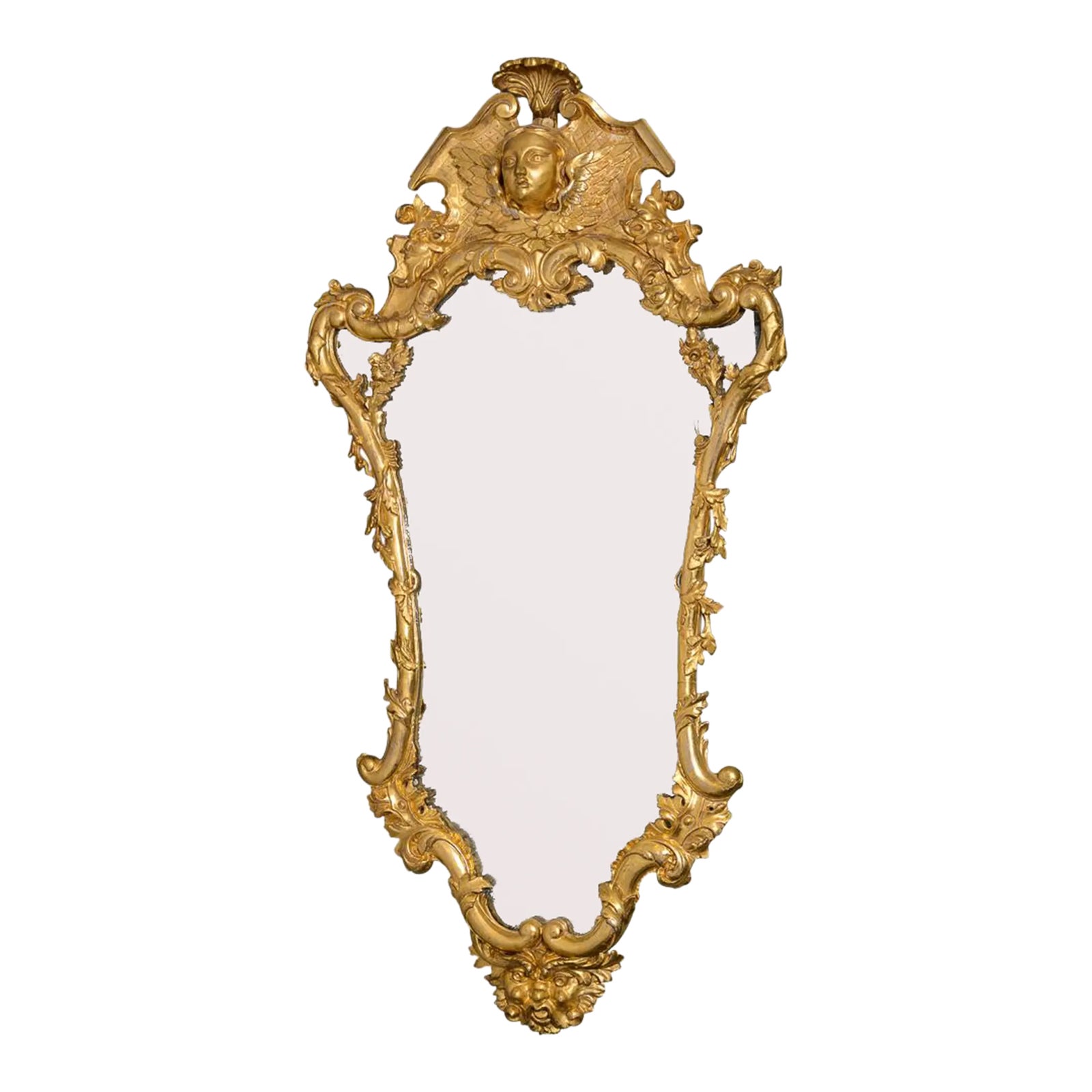 Antique Baroque Gilt Mirror | Chairish