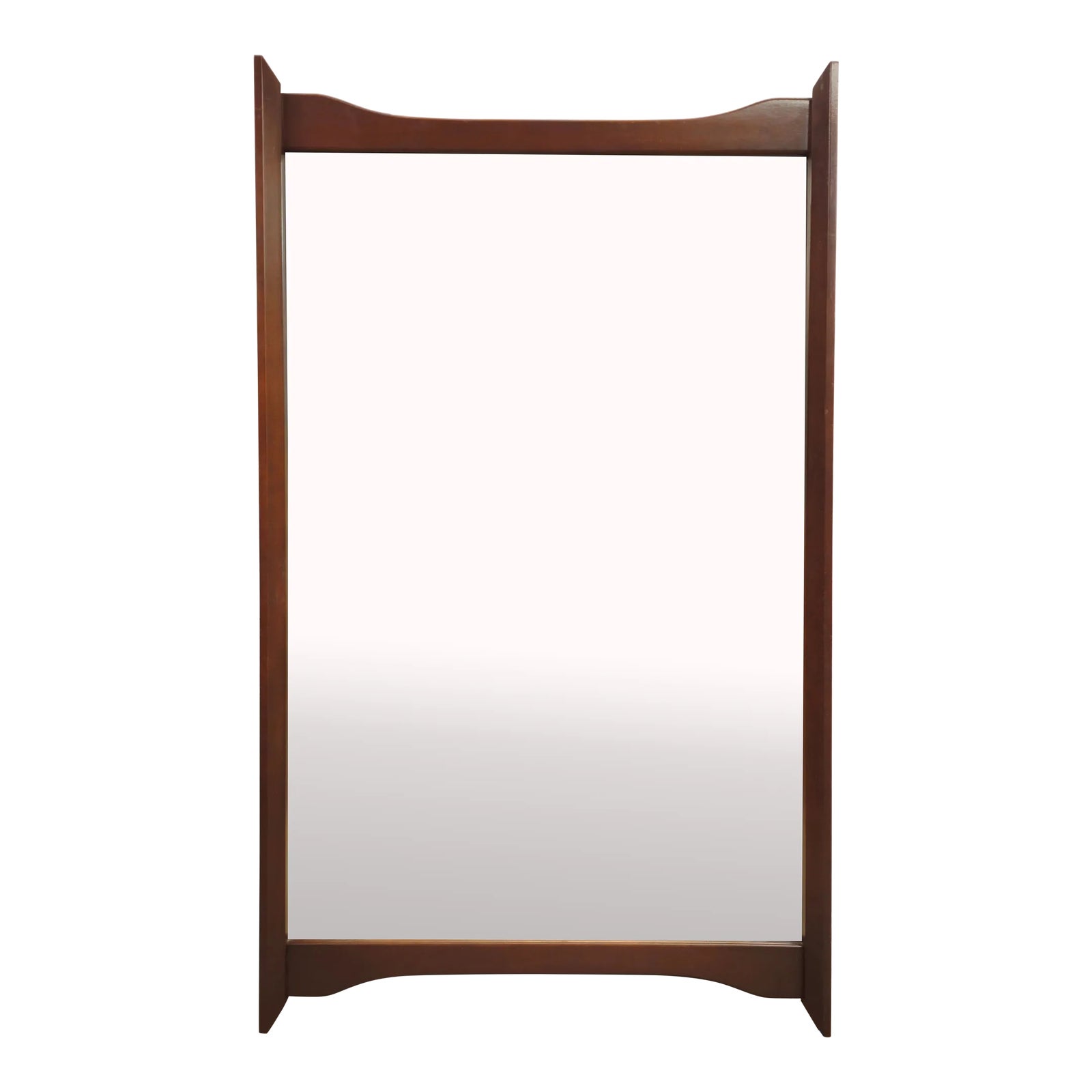 1960s Mid Century Modern Walnut Wall Mirror Kent Coffey Tempo | Chairish