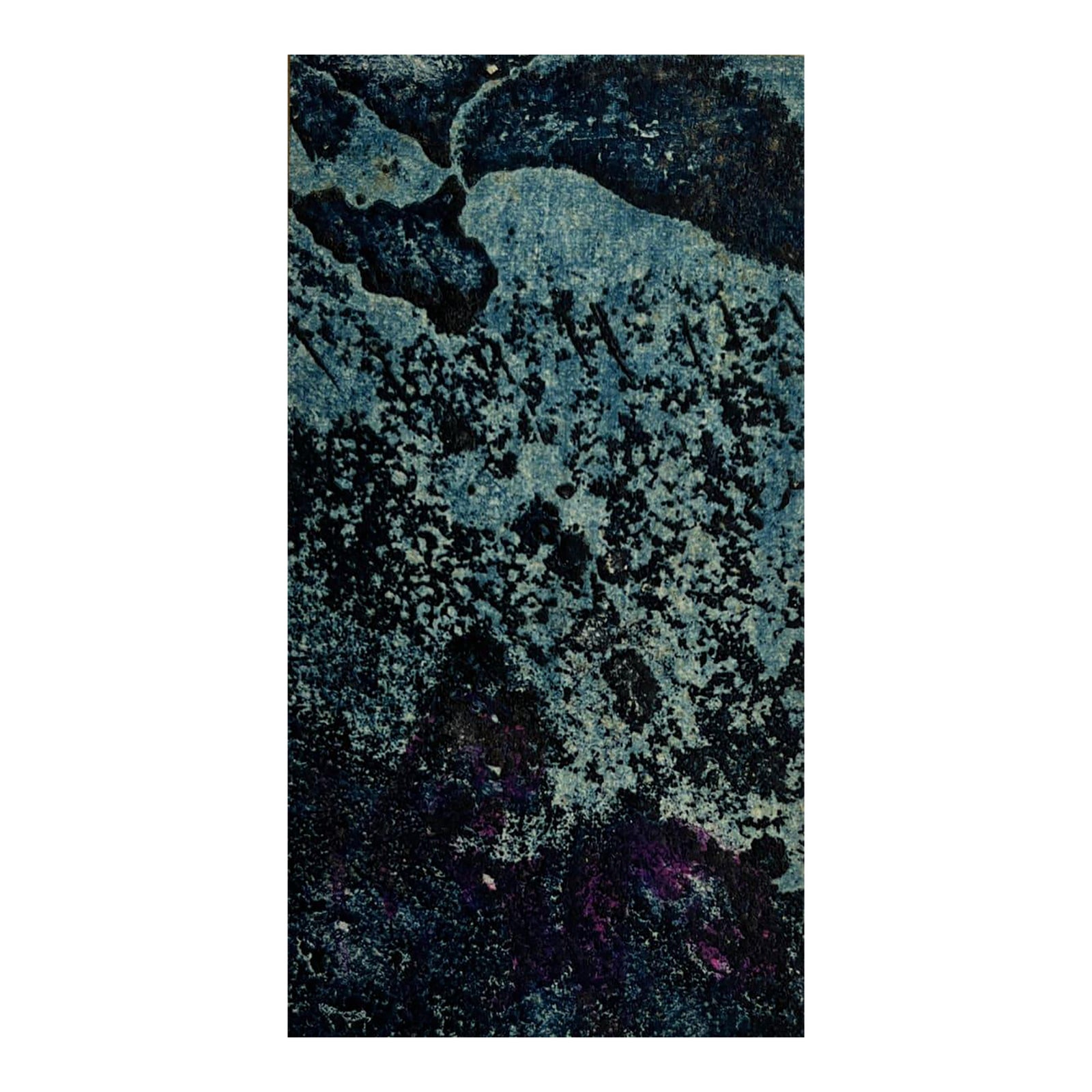 1960s Blue Abstract Collage Intaglio Etching Ny Artist Myril Adler ...