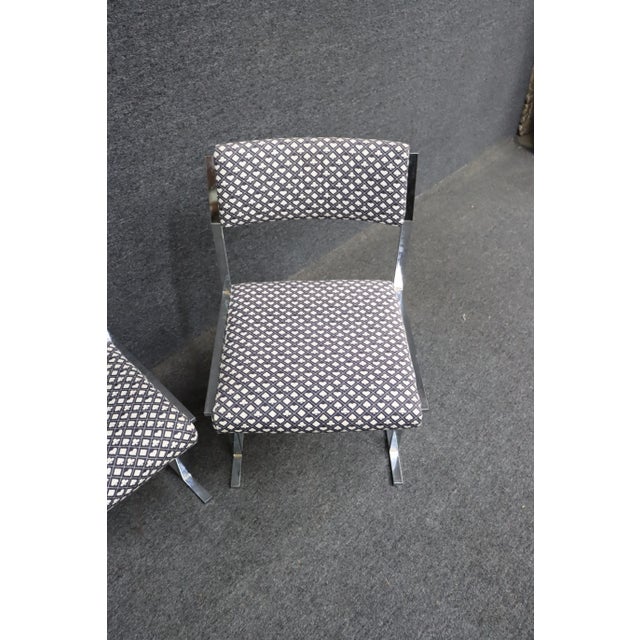 Mid Century Chrome Chairs Set/4 | Chairish