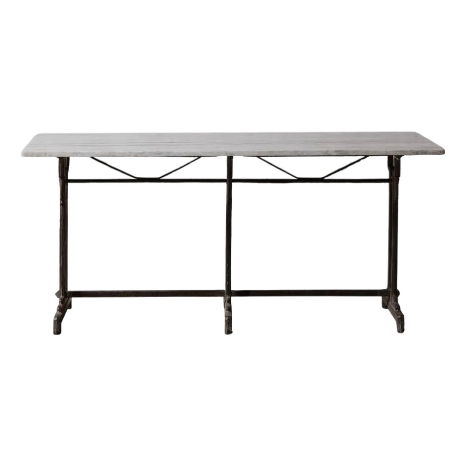 1930's French Cafe Console Table | Chairish