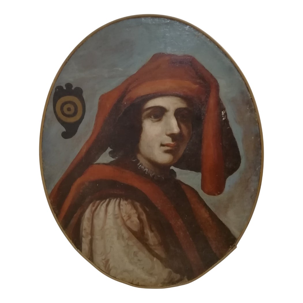 Italian Artist, Young Man, 1930s, Oil on Canvas | Chairish