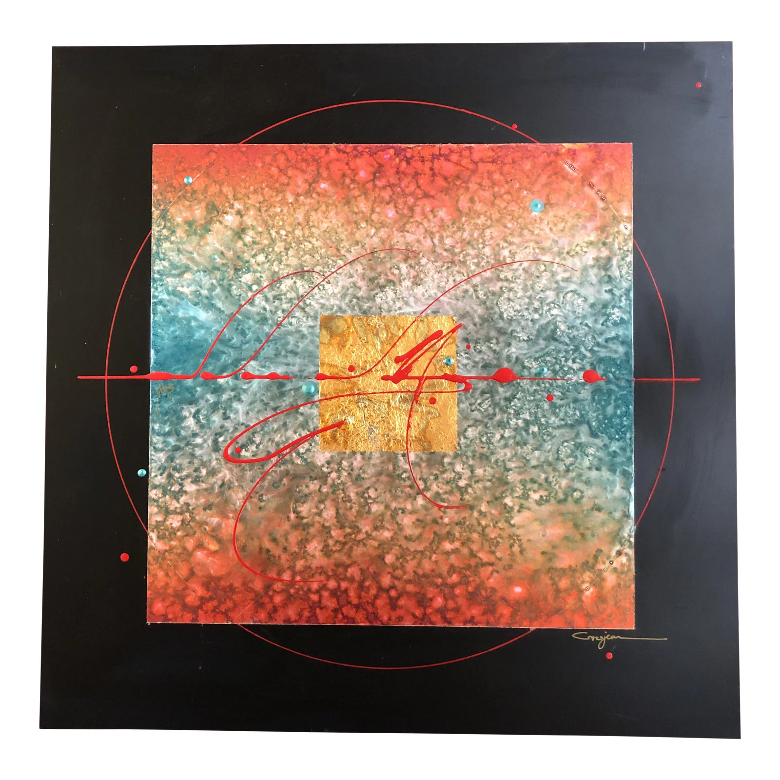 Abstract Modernist Painting by David Grosjean | Chairish
