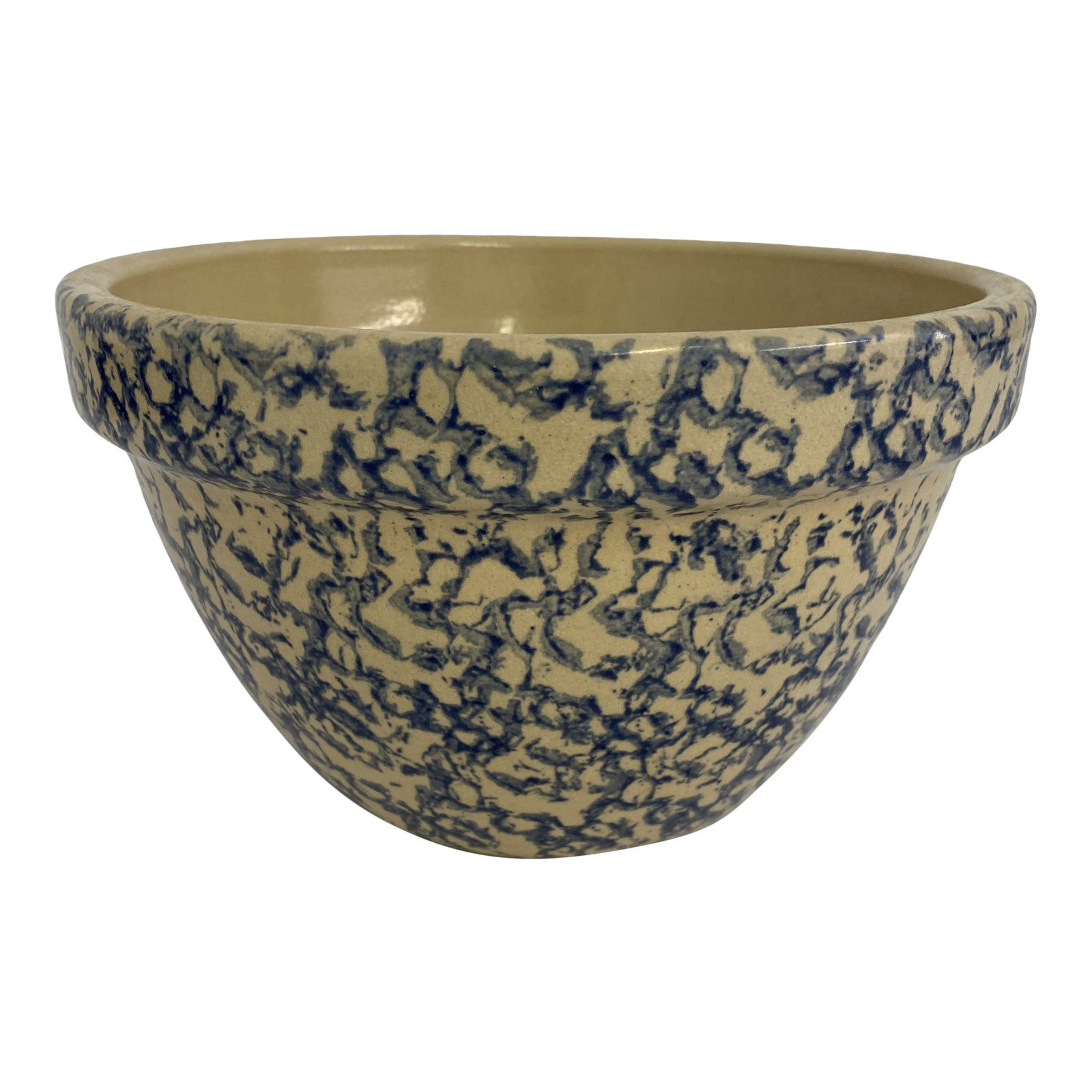 Vintage Robinson Ransbottom Spongeware Bowl | Chairish