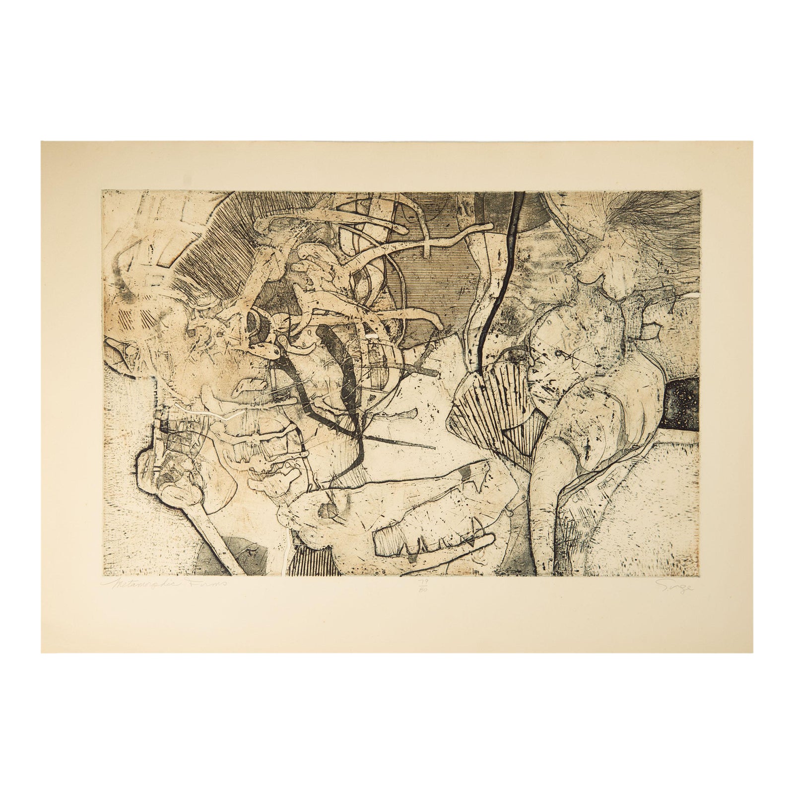 Walter Sorge Signed Limited Edition “Metamorphic Forms” Abstract ...