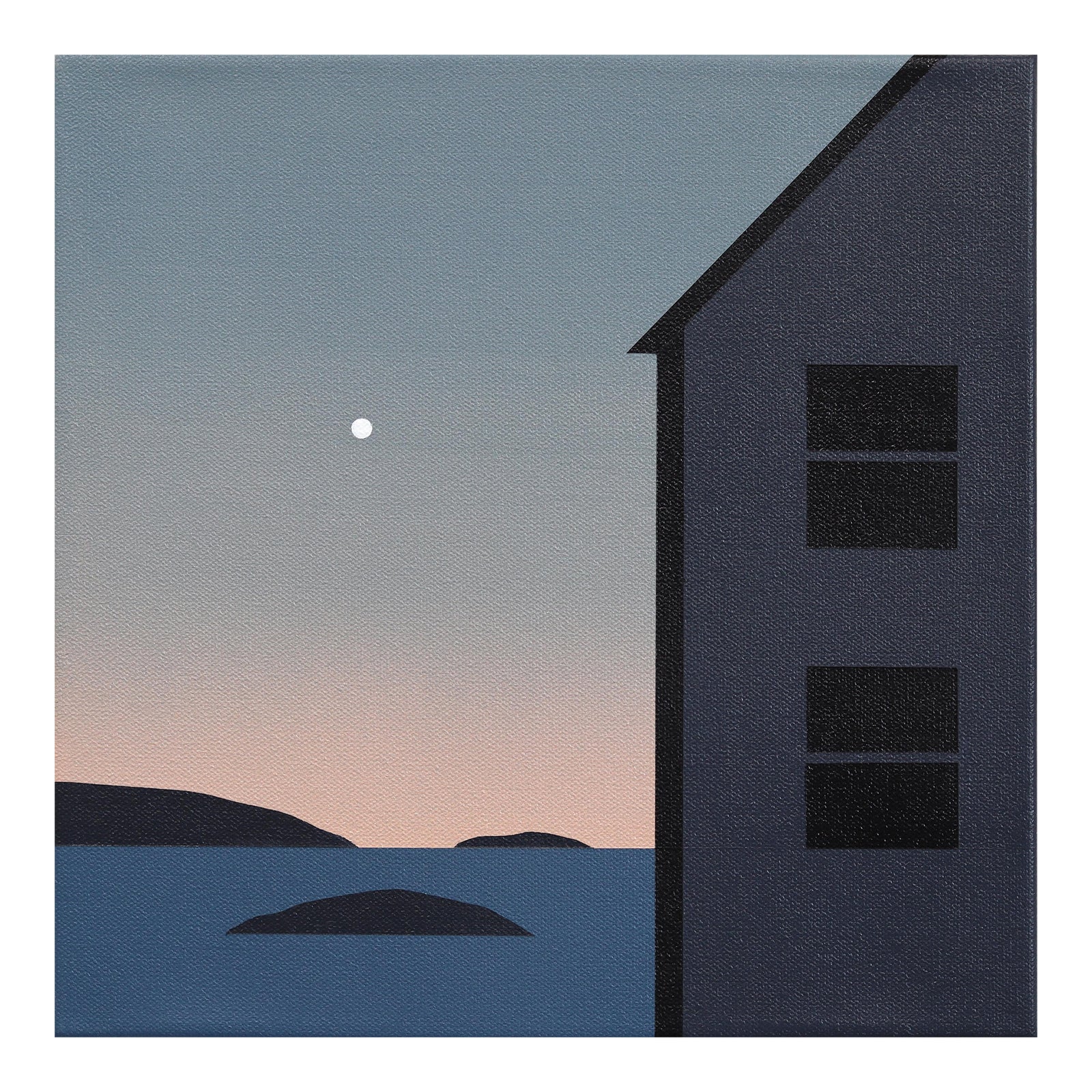 Lines of Light #6 (Vesper) - Moody Cool Tone Surrealist Landscape ...