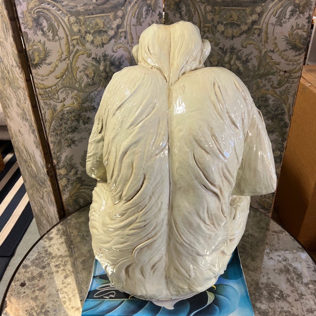 Late 20th Century Vintage Plaster Monkey Statue | Chairish