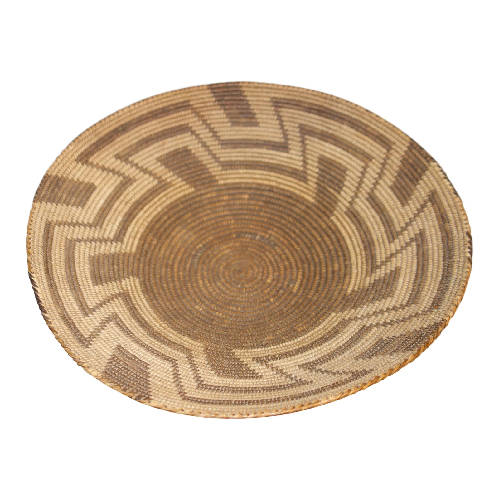 Large Antique Pima Tribe Native American Style Basket | Chairish