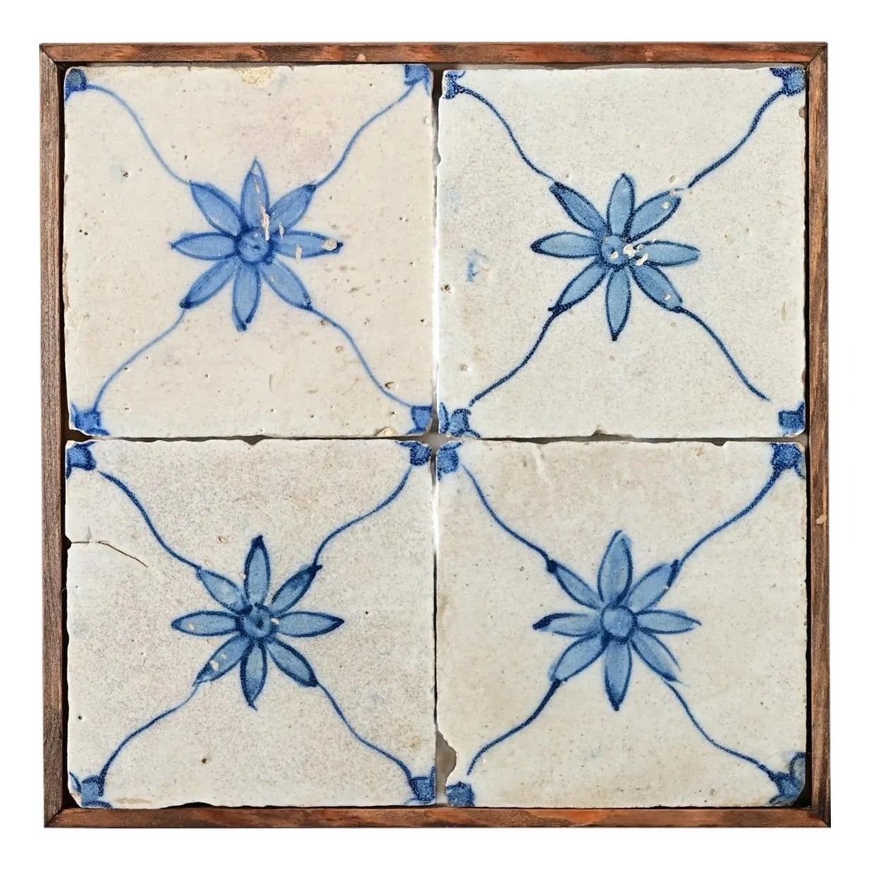 Framed Set of 18th Century Portuguese Tiles | Chairish
