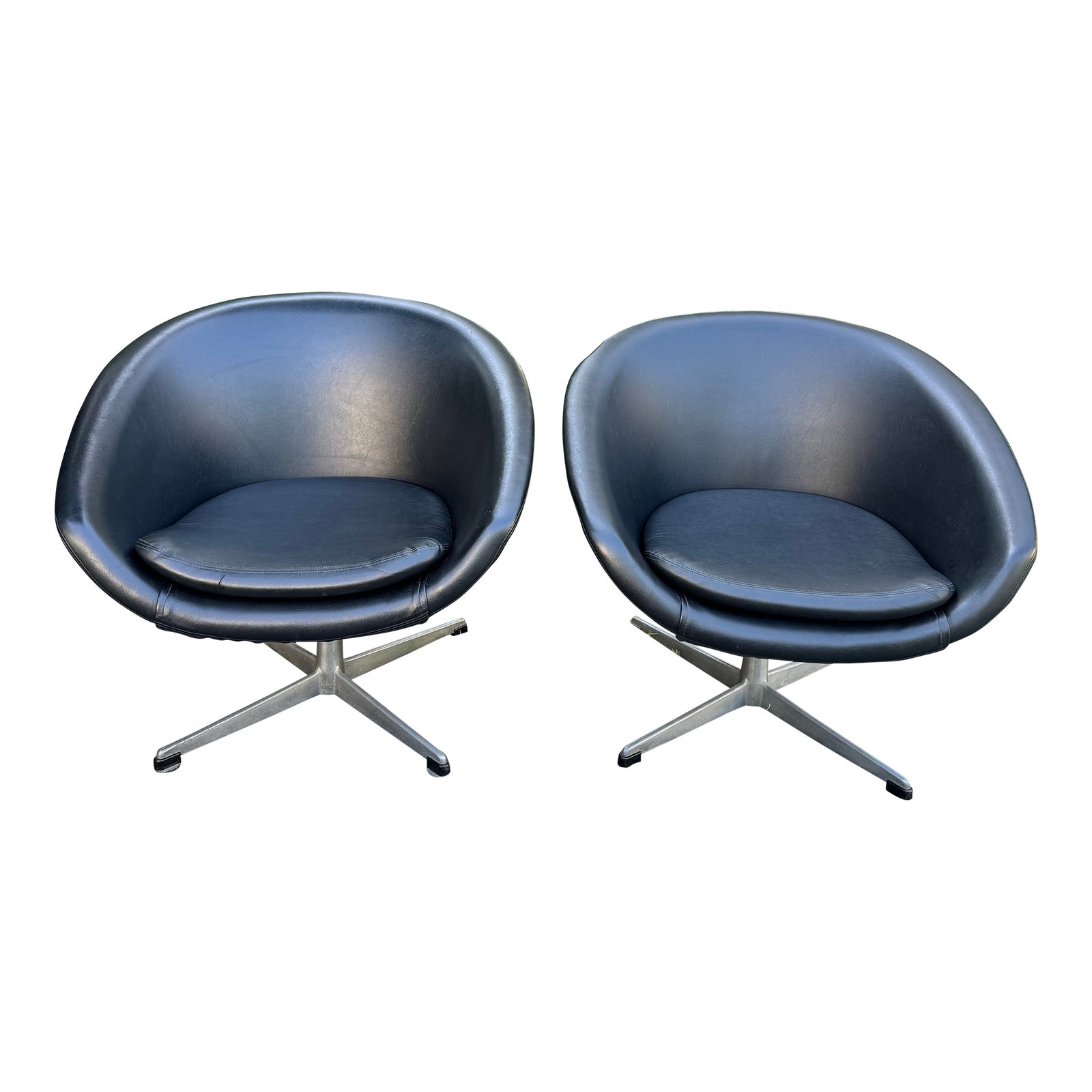 Mid Century Modern Overman Sweden Pod Chairs - a Pair | Chairish