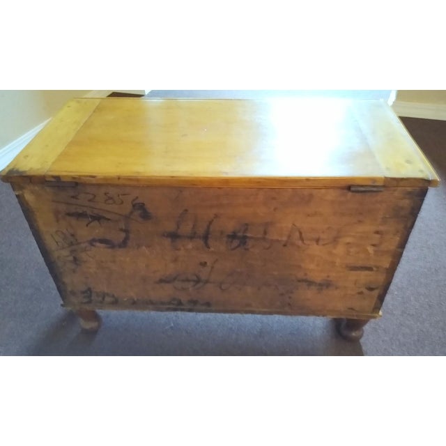 Antique Primitive American Blanket Chest | Chairish