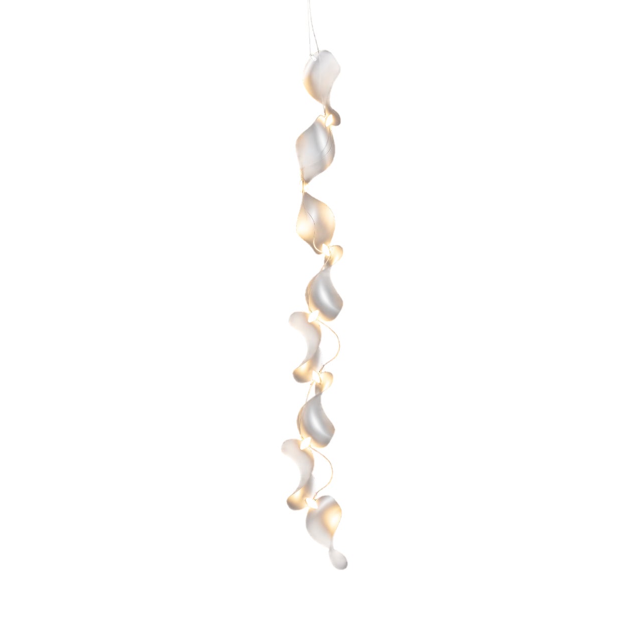 Dune 8 Vertical Line Light with Silver Anodized Shades by Daniel Becker ...