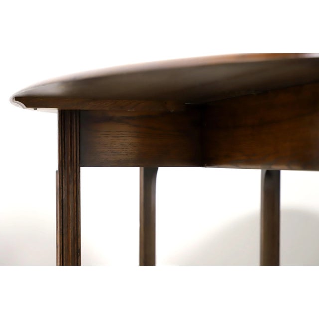 Vintage 20th Century Oak Distressed Gateleg Drop-Leaf Irish Wake Dining ...