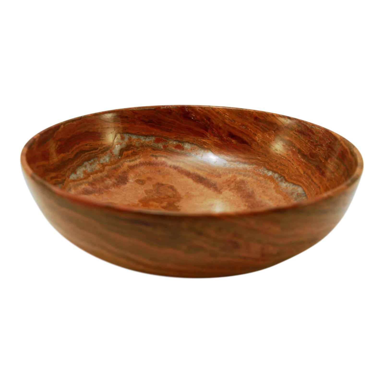 Brown Marble Bowl | Chairish
