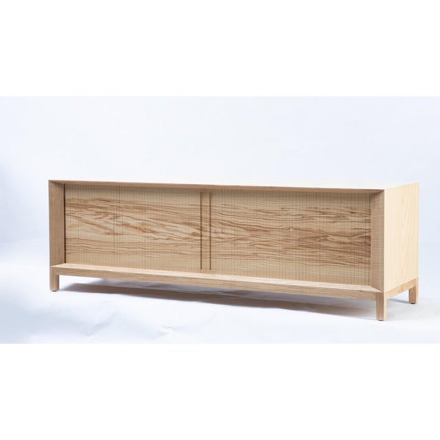 Rolleta Tambour Door Low Cabinet | Chairish