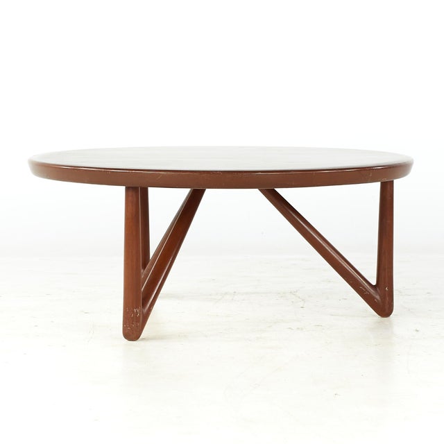 Ico Parisi Style Mid Century Teak Coffee Table | Chairish