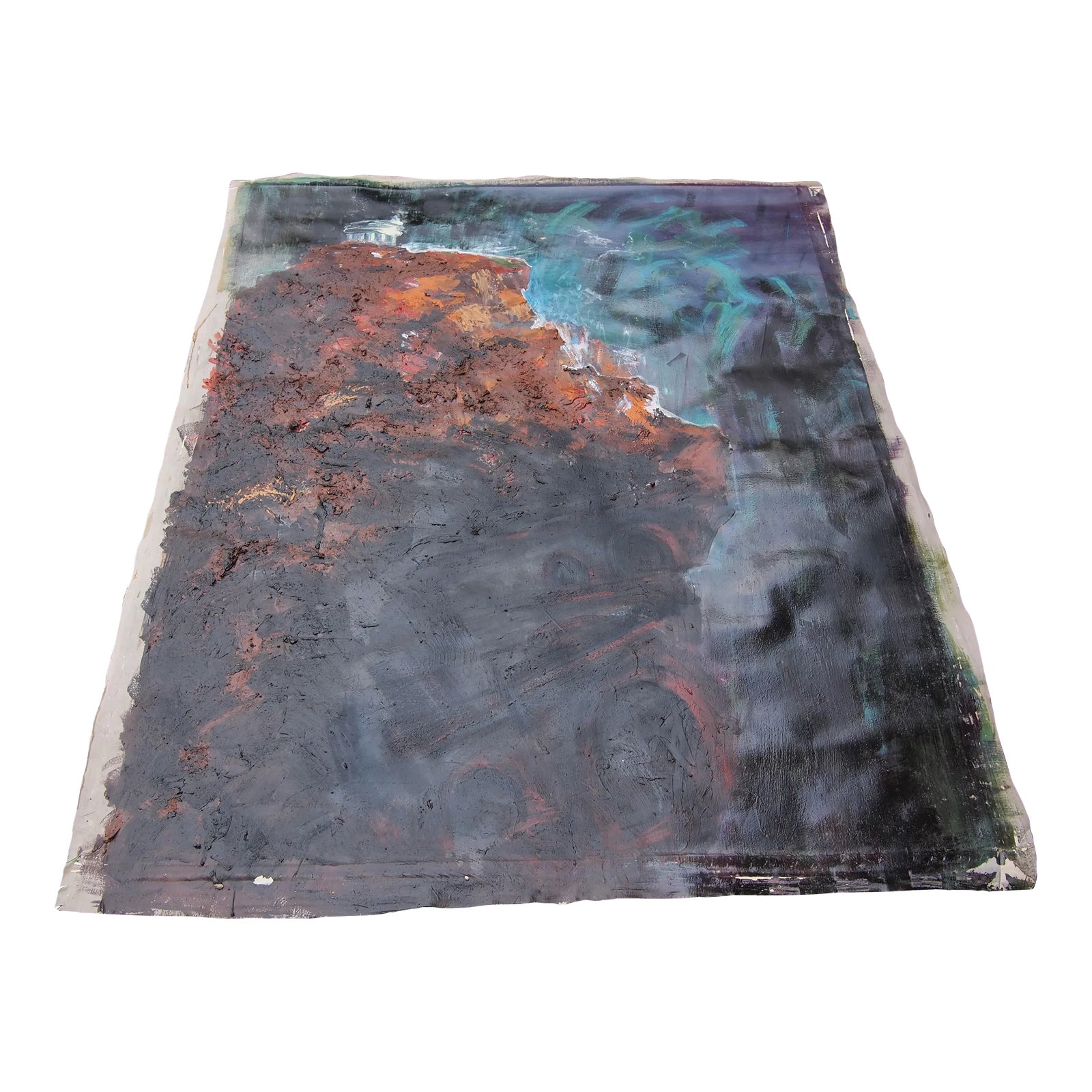 1984 Original Abstract Expressionist Impasto Oil Painting by Volker ...