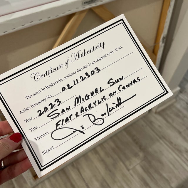 "San Miguel Sun" Contemporary Original Abstract Portrait Painting by Jo ...