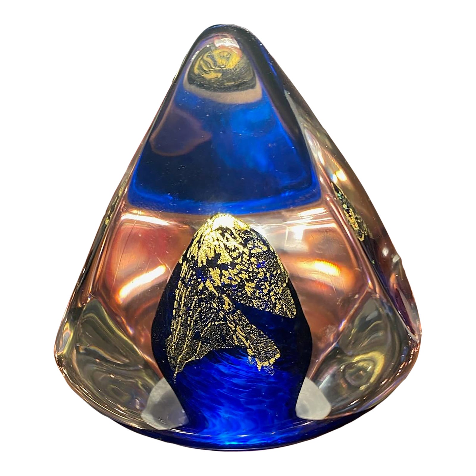 Signed Michael J. Reid (1997) Studio Art Glass Sculpture | Chairish