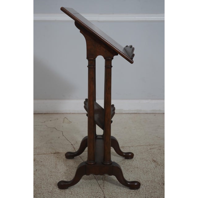 Baker Walnut Music Stand or Book Rack | Chairish